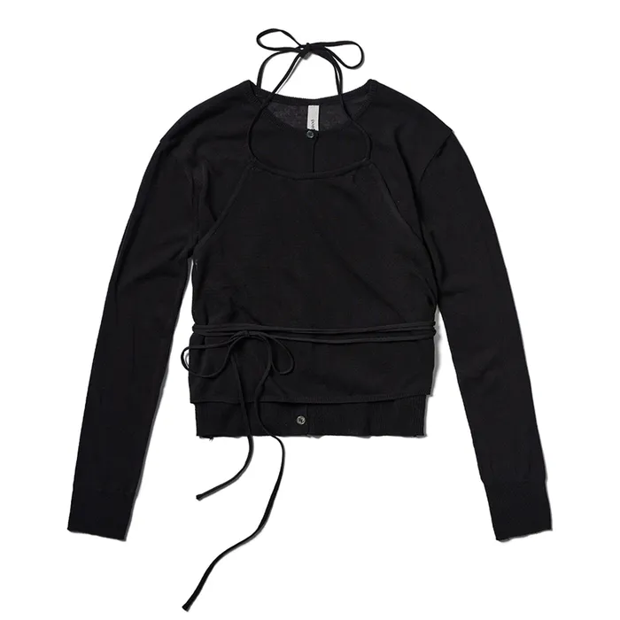 [3차 재입고] Halter Top Layered Cardigan Set [3 COLOR] - 감도 깊은 취향 셀렉트샵 29CM