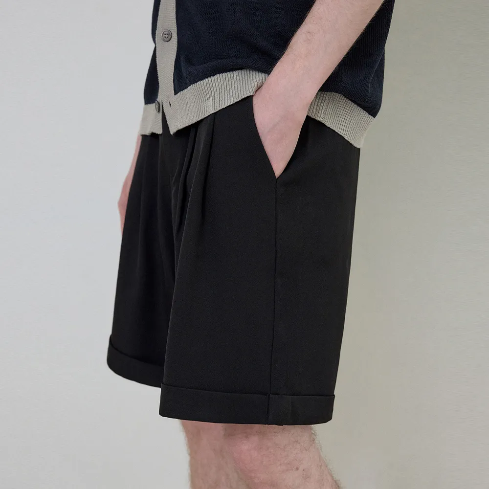 Summer Two Tuck Half Span Slacks_BLACK(WC25-PT05) - 감도 깊은 취향 셀렉트샵 29CM