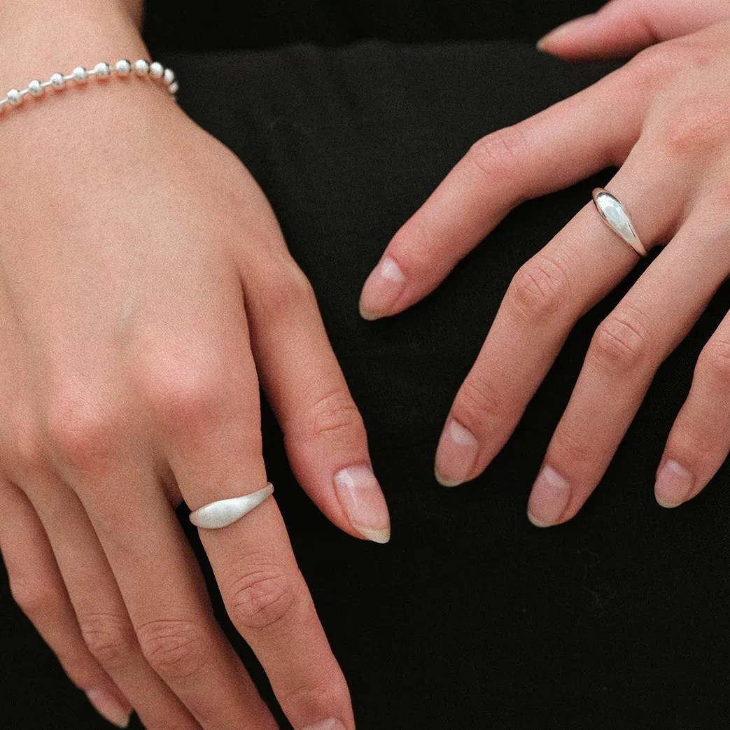 Little Dome Ring Large - Silver (glossy, matt) - 감도 깊은 취향 셀렉트샵 29CM