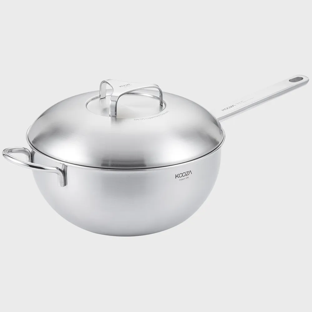 커퍼코어 통5중 316 스텐 궁중웍 멀티웍 24cm 편수+보조손잡이 - 감도 깊은 취향 셀렉트샵 29CM