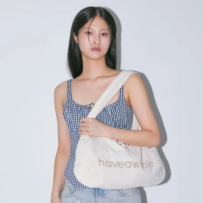 cotton baguette eco bag (WH) - 감도 깊은 취향 셀렉트샵 29CM