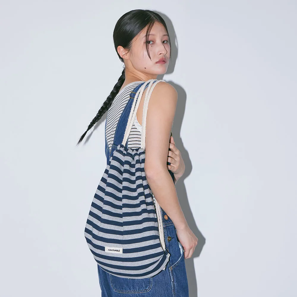 jersey stripe gym sack (GR) - 감도 깊은 취향 셀렉트샵 29CM