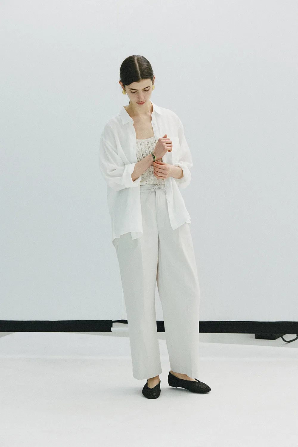 TF2-PT03 코튼 린넨 스트링 팬츠 - 라이트베이지 - 감도 깊은 취향 셀렉트샵 29CM