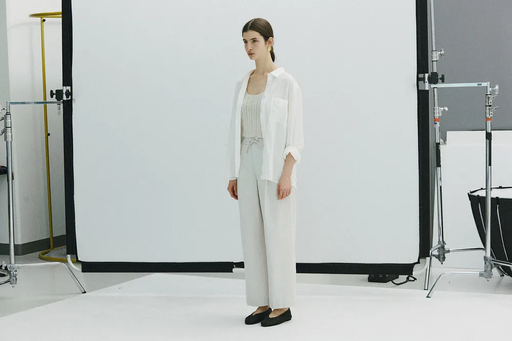 TF2-PT03 코튼 린넨 스트링 팬츠 - 라이트베이지 - 감도 깊은 취향 셀렉트샵 29CM