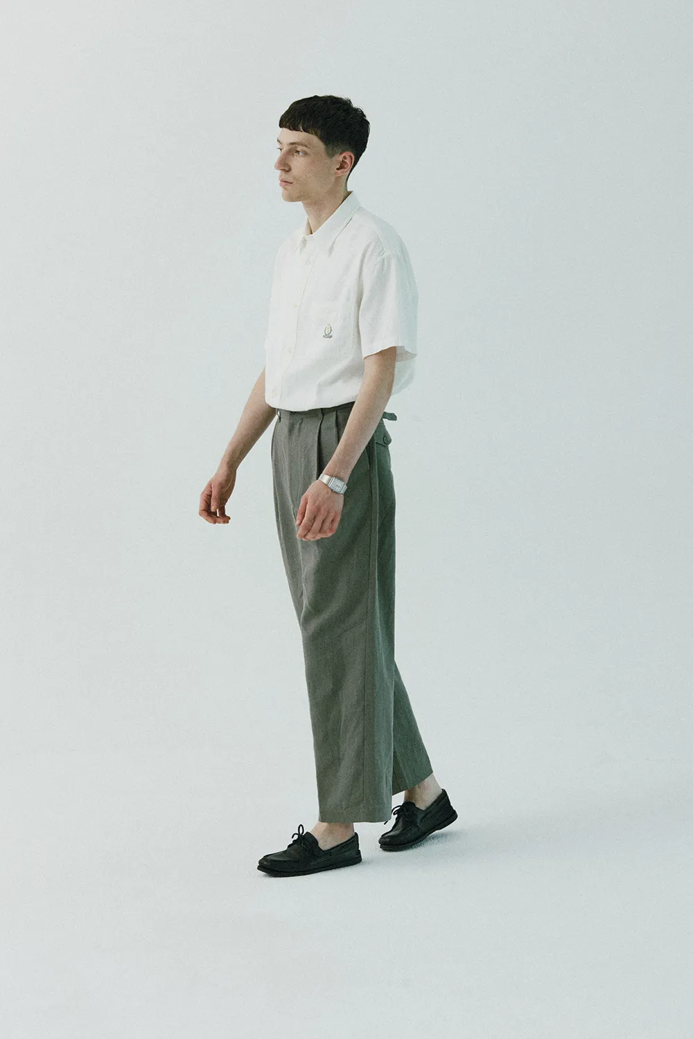 TF2-PT05 린넨 코튼 비죠 팬츠 - 카키그레이 - 감도 깊은 취향 셀렉트샵 29CM