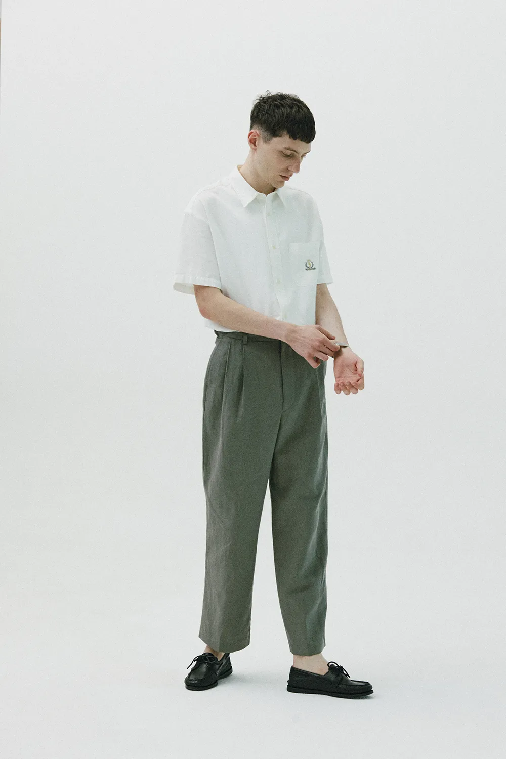 TF2-PT05 린넨 코튼 비죠 팬츠 - 카키그레이 - 감도 깊은 취향 셀렉트샵 29CM