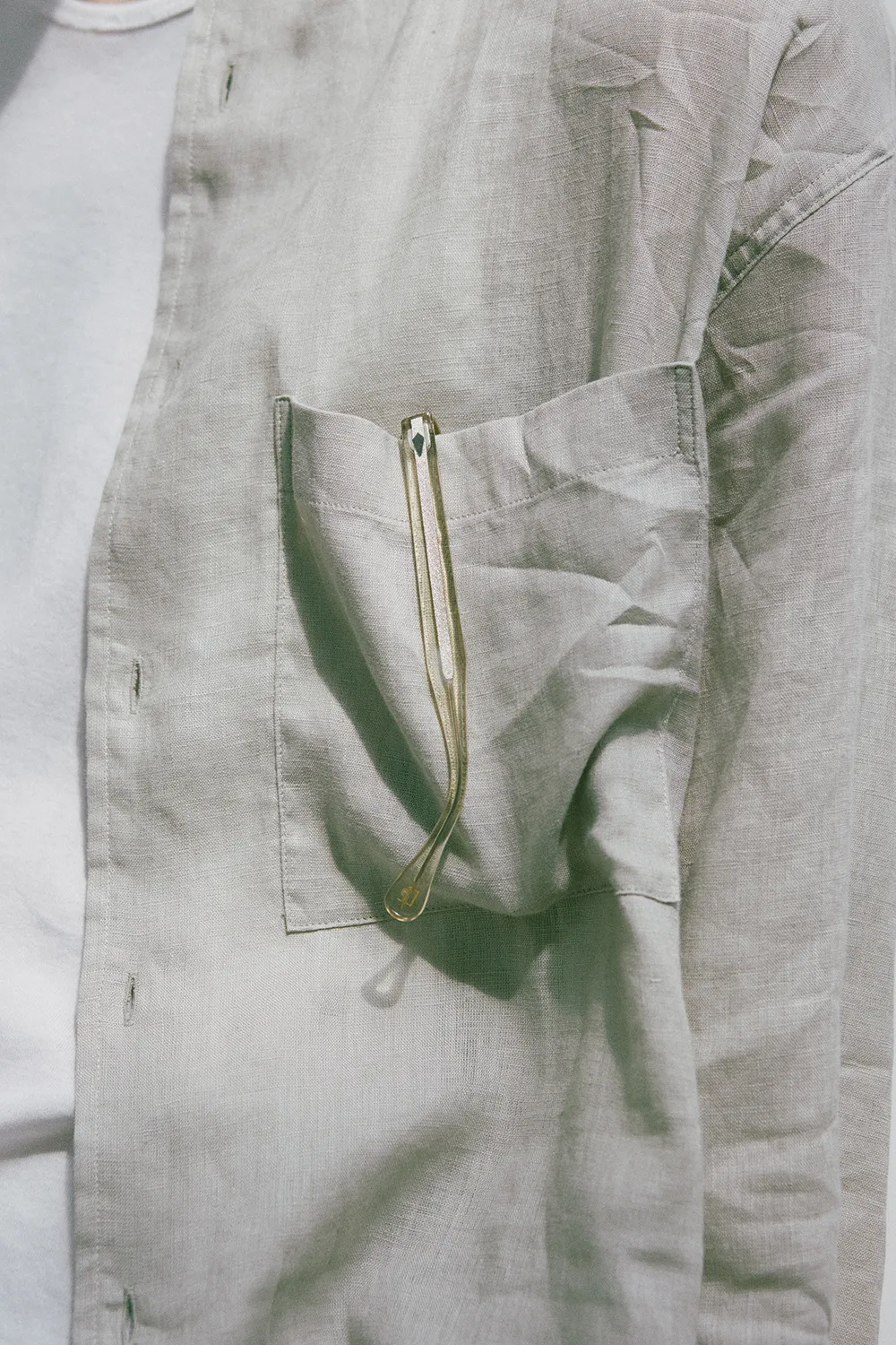 TF2-SH05 린넨셔츠 - 스모크그린 - 감도 깊은 취향 셀렉트샵 29CM