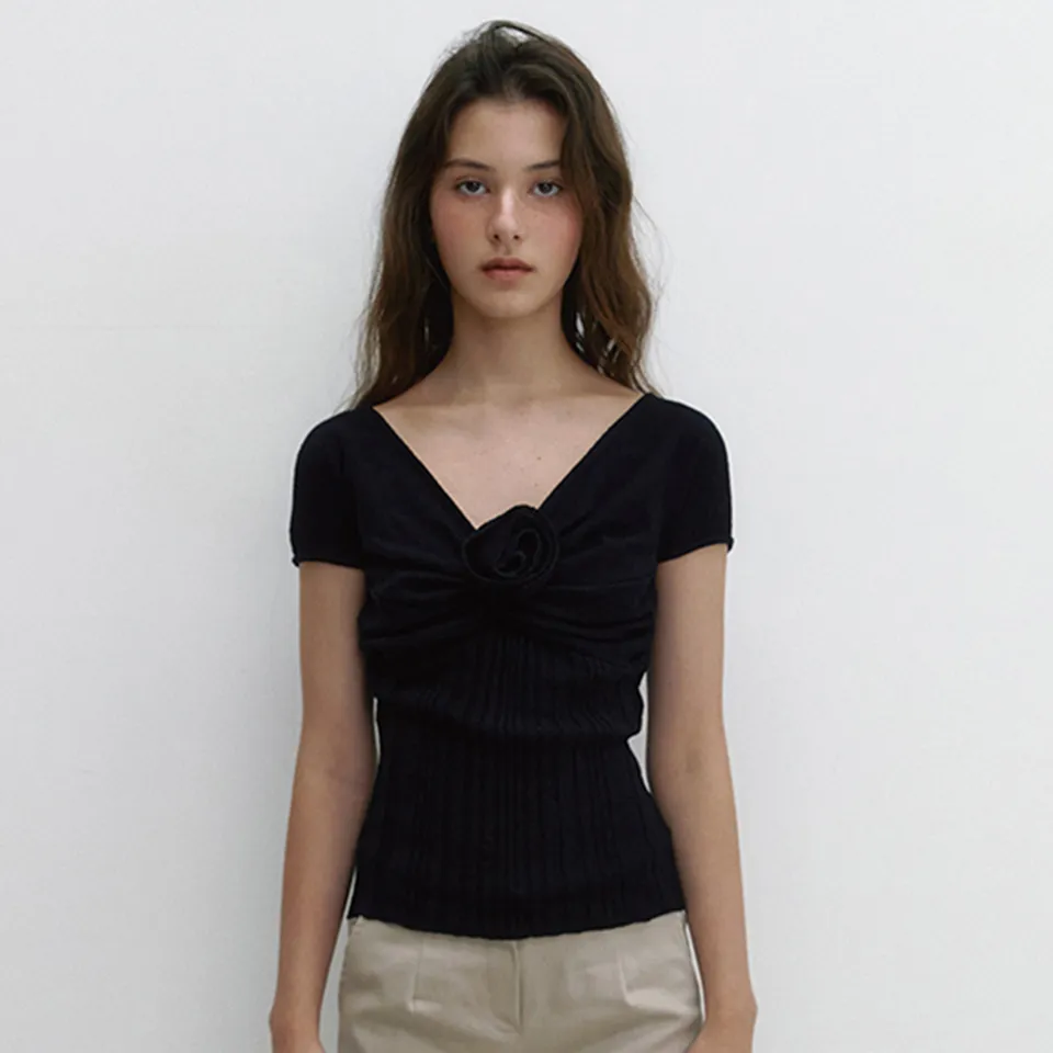 ROSY OFFSHOULDER KNIT (BLACK) - 감도 깊은 취향 셀렉트샵 29CM