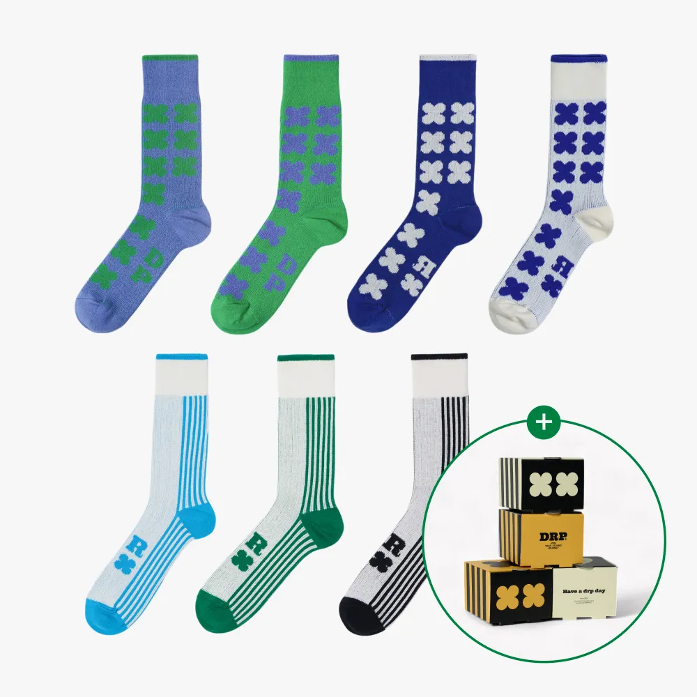 DRP 플레이 삭스 CLOVER IN OHIO SET (7COLOR) 2P - 감도 깊은 취향 셀렉트샵 29CM