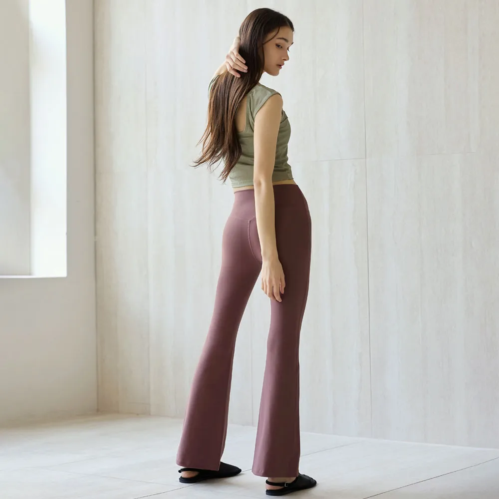 여성 요가복 DEVI-B0073-코코아 필라테스 군살제로 와이드 부츠컷 레깅스 - 감도 깊은 취향 셀렉트샵 29CM