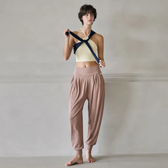 드리프 골지 하렘팬츠 DEVI-B0078-더스티핑크 - 감도 깊은 취향 셀렉트샵 29CM