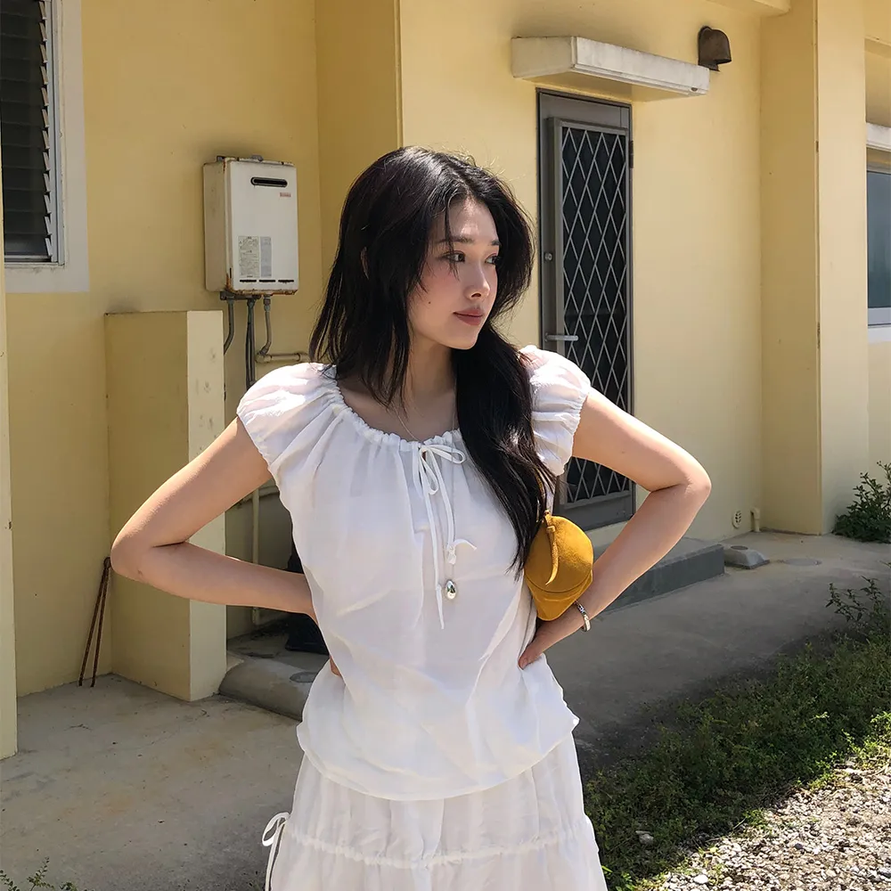 BRISE FRILL BLOUSE (WHITE) - 감도 깊은 취향 셀렉트샵 29CM