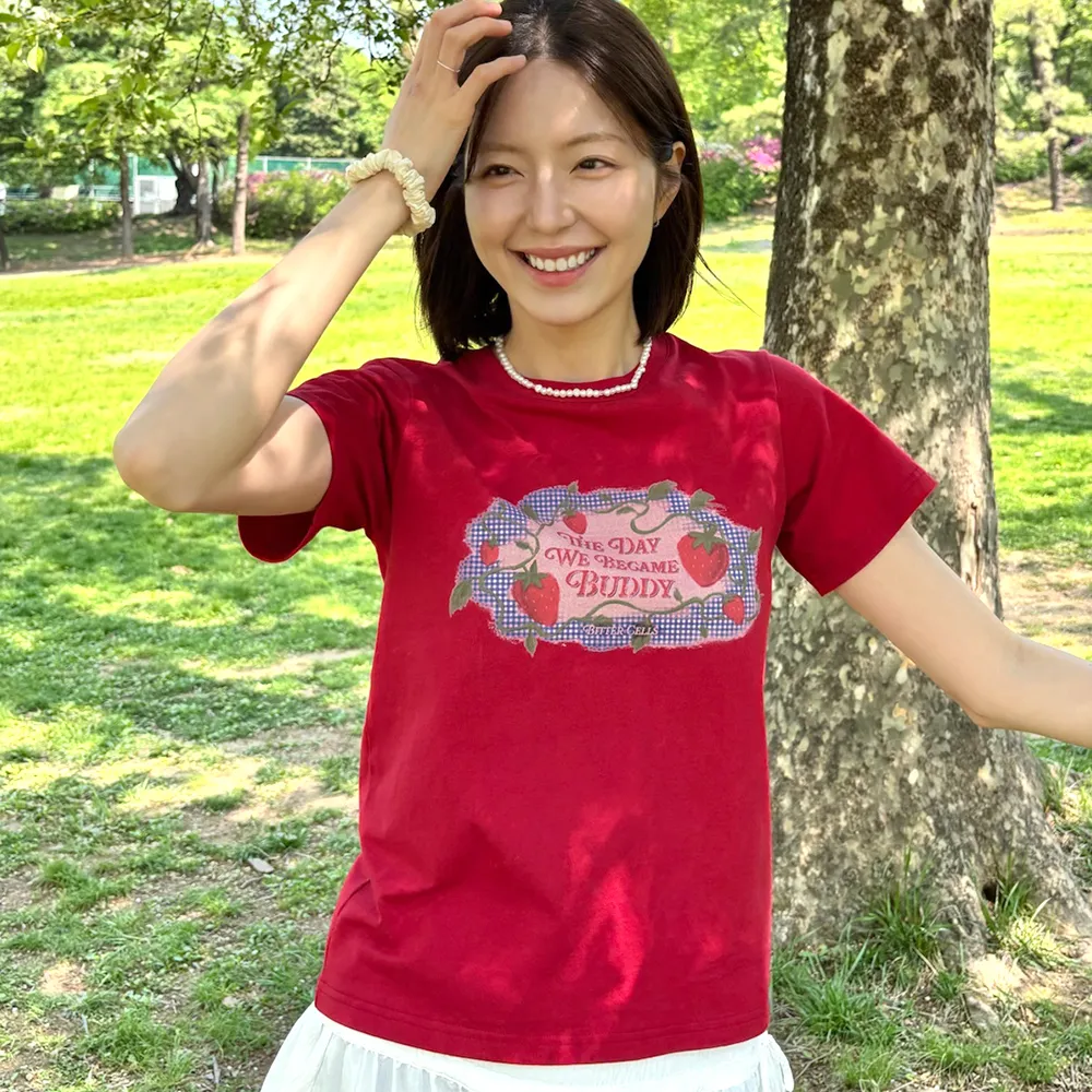 Sweetpea Berry Tee-Red - 감도 깊은 취향 셀렉트샵 29CM