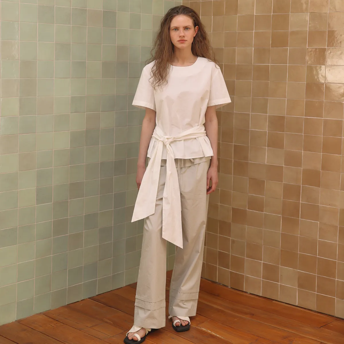 COTTON FRILL PANTS [ GRAY ] - 감도 깊은 취향 셀렉트샵 29CM