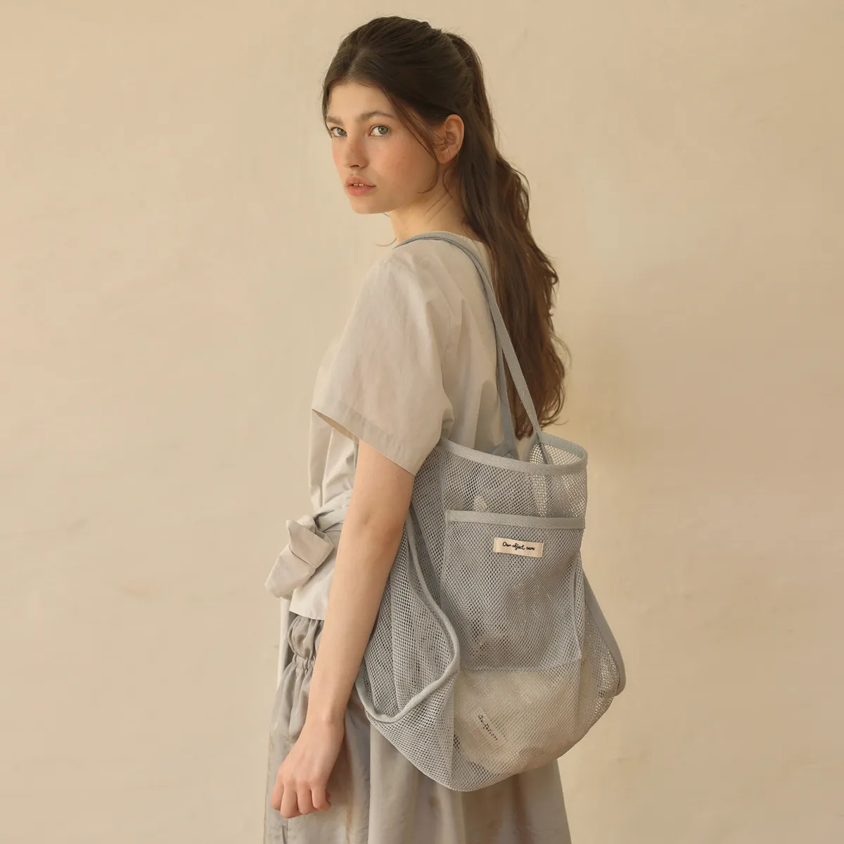MESH SHOPPER BAG [ GRAY ] - 감도 깊은 취향 셀렉트샵 29CM