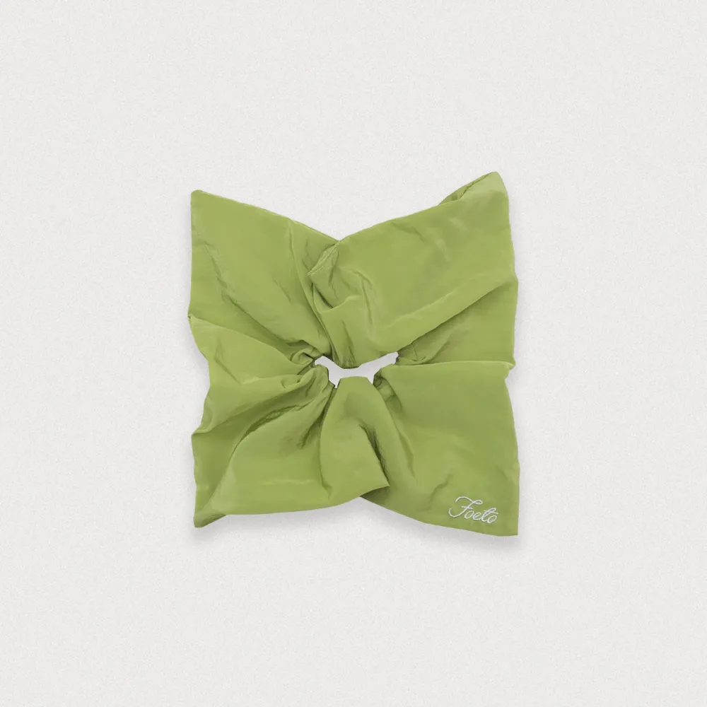 Nylon square scrunchie (apple green) - 감도 깊은 취향 셀렉트샵 29CM