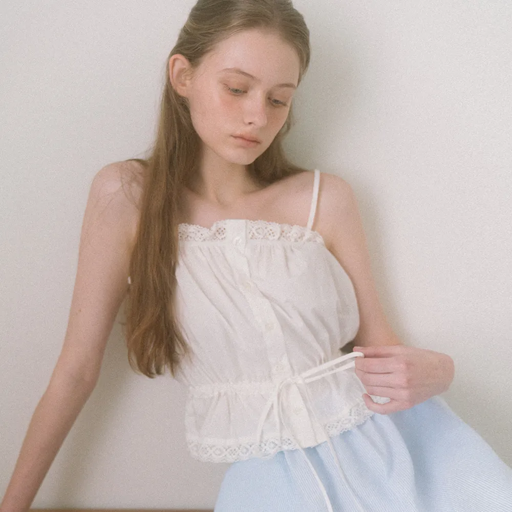 [29CM 단독] Lace Sleeveless Blouse - Ivory - 감도 깊은 취향 셀렉트샵 29CM