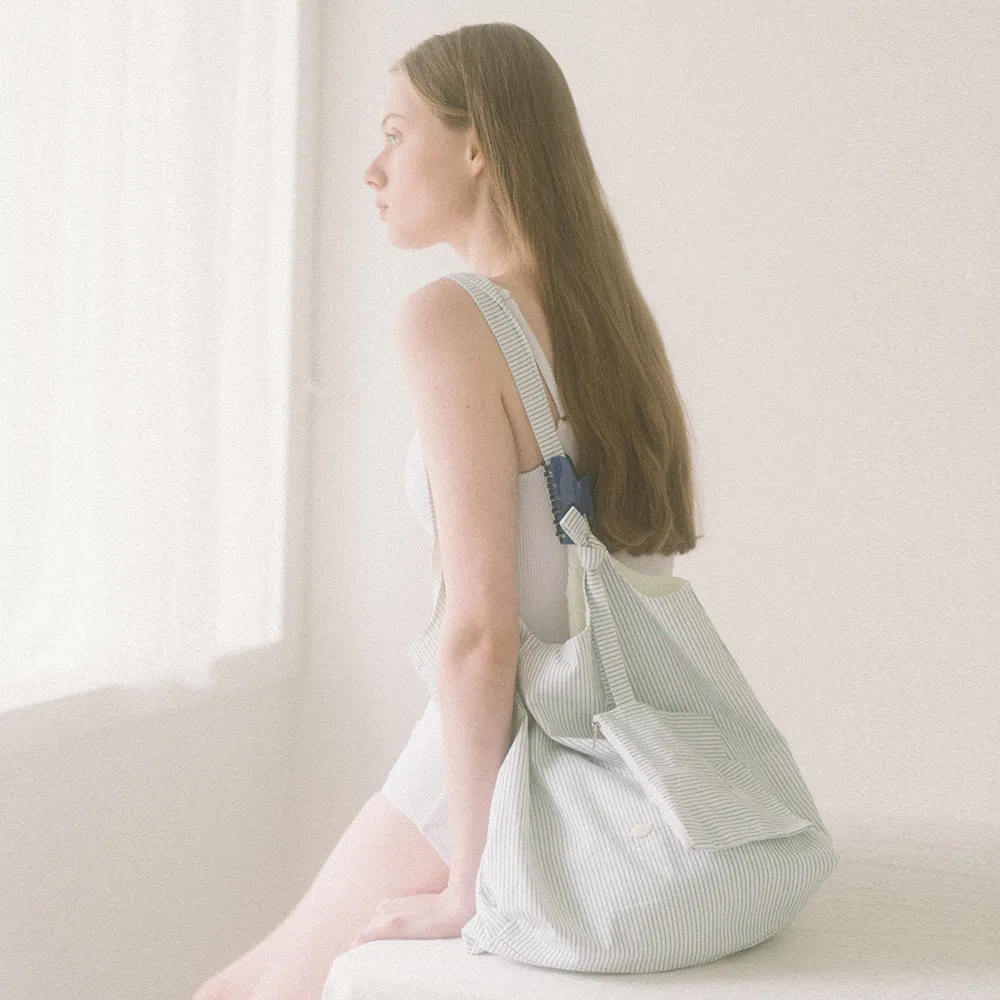 Stripe Cozy Bag - Sky blue - 감도 깊은 취향 셀렉트샵 29CM