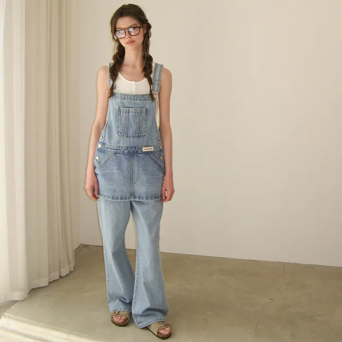 Combi Denim Overall - Middle Blue - 감도 깊은 취향 셀렉트샵 29CM
