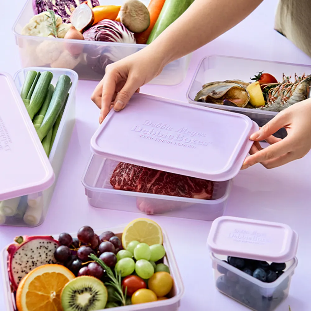 [29CM 단독구성] 데비박스 라벤더퍼플 밀폐용기 도시락통 보관용기 키친스타터 세트 6P - 감도 깊은 취향 셀렉트샵 29CM