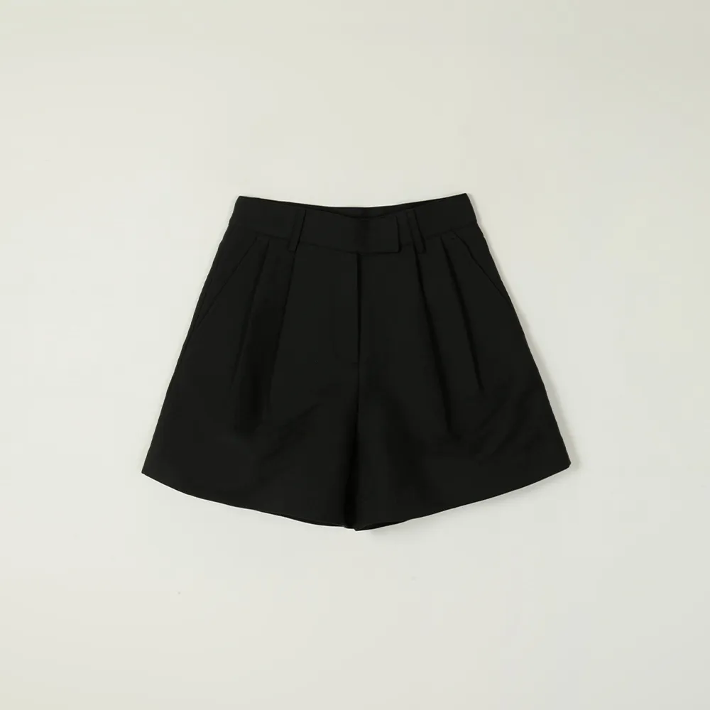 SPREAD PINTUCK SHORT PANTS_BLACK - 감도 깊은 취향 셀렉트샵 29CM