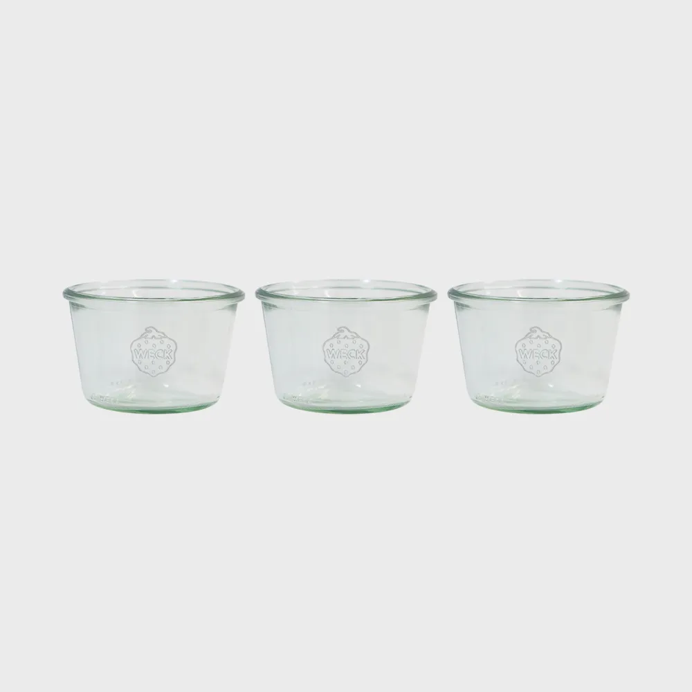 [WECK][3개 SET] 몰드 741(370ml) 3개 + 실리콘 뚜껑 3개 + PE뚜껑(국내생산) L 3개 - 감도 깊은 취향 셀렉트샵 29CM