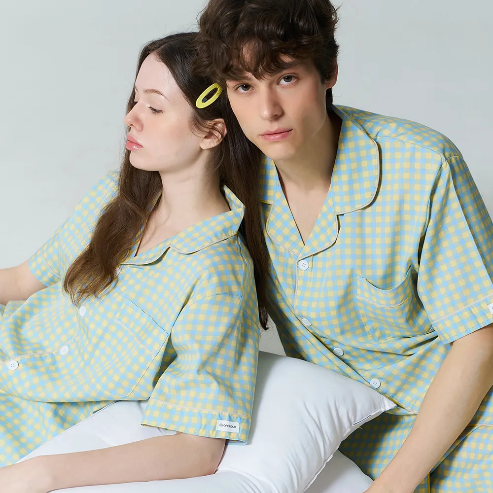 [2PACK] (uni) 멜로우 스카이 반팔 잠옷 세트 - 감도 깊은 취향 셀렉트샵 29CM