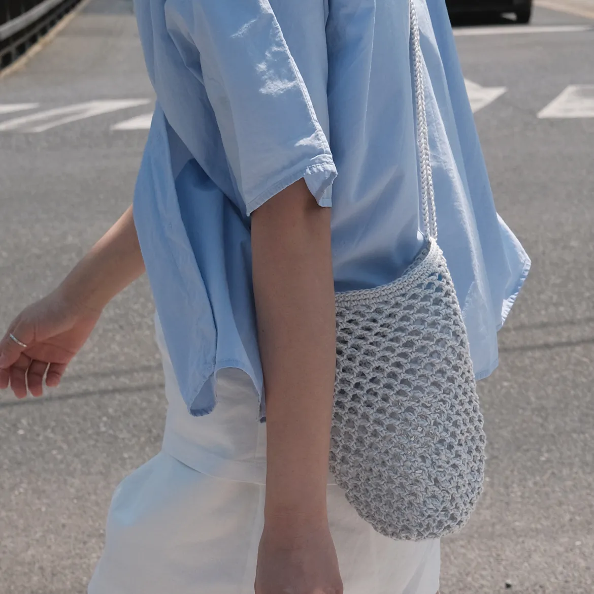 TIDE MINI NET BAG PALE BLUE - 감도 깊은 취향 셀렉트샵 29CM