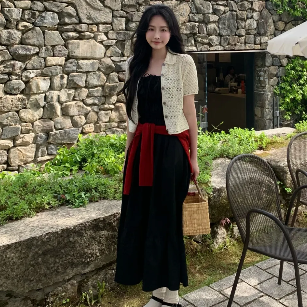 [3rd]뷔스티에 셔링 롱 드레스_BLACK - 감도 깊은 취향 셀렉트샵 29CM