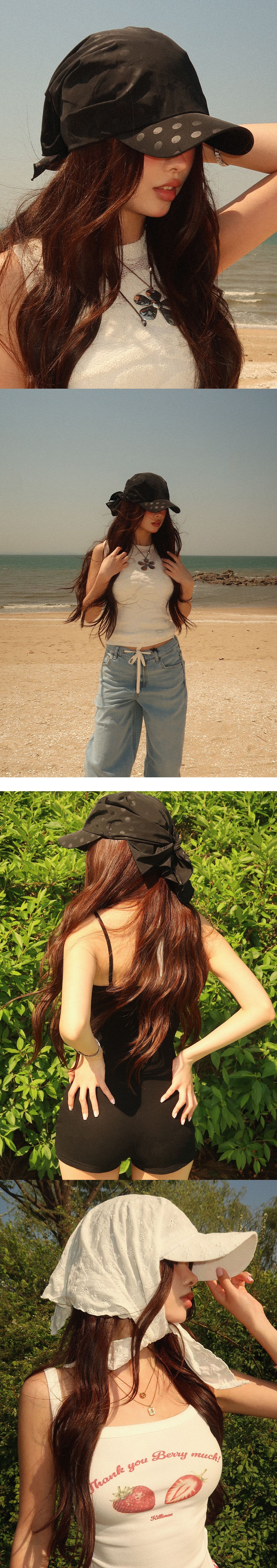 [29CM단독] Sunveil Scarf Cap - White - 감도 깊은 취향 셀렉트샵 29CM