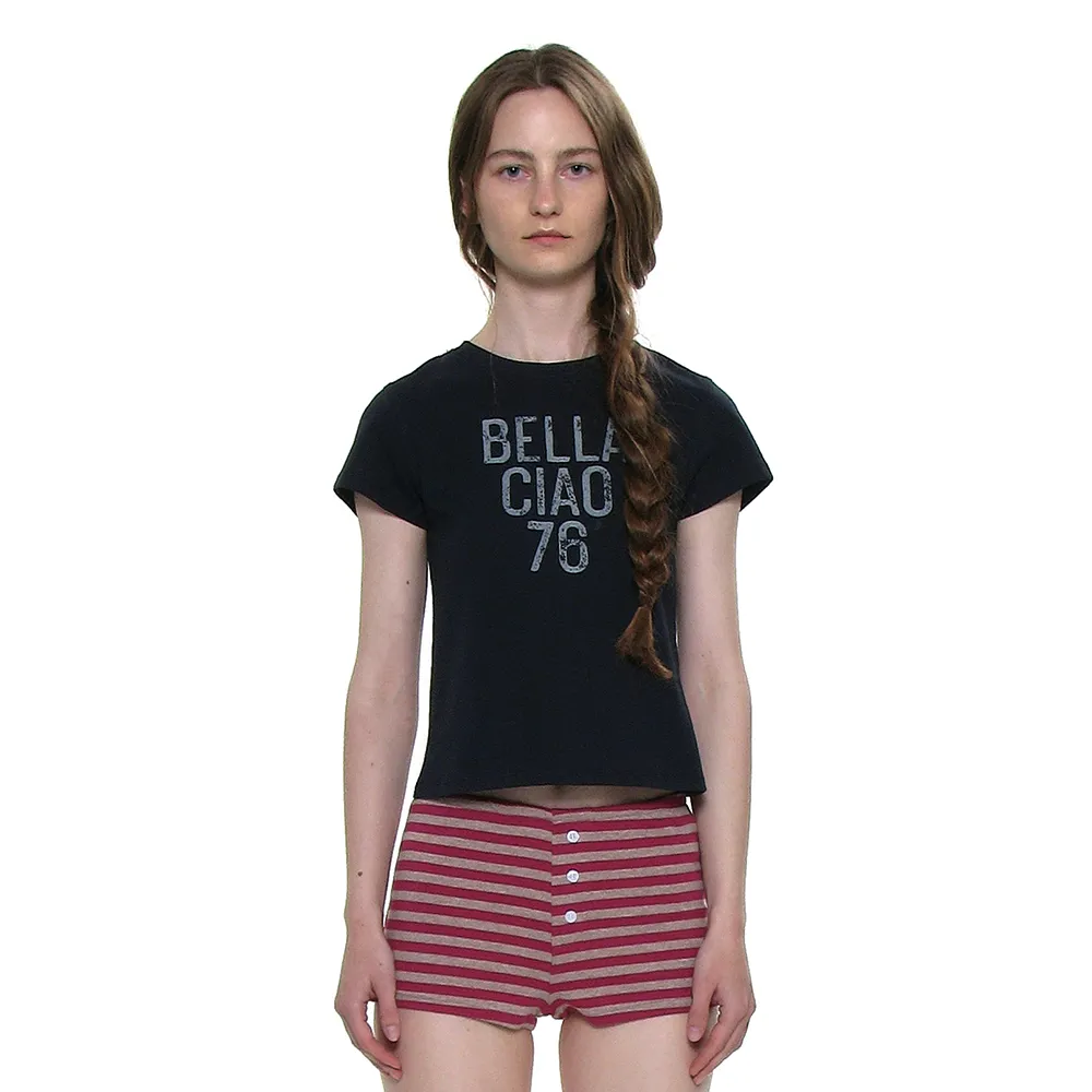 CIAO BELLA 76 PRINTED SHORT SLEEVE TEE_NAVY - 감도 깊은 취향 셀렉트샵 29CM