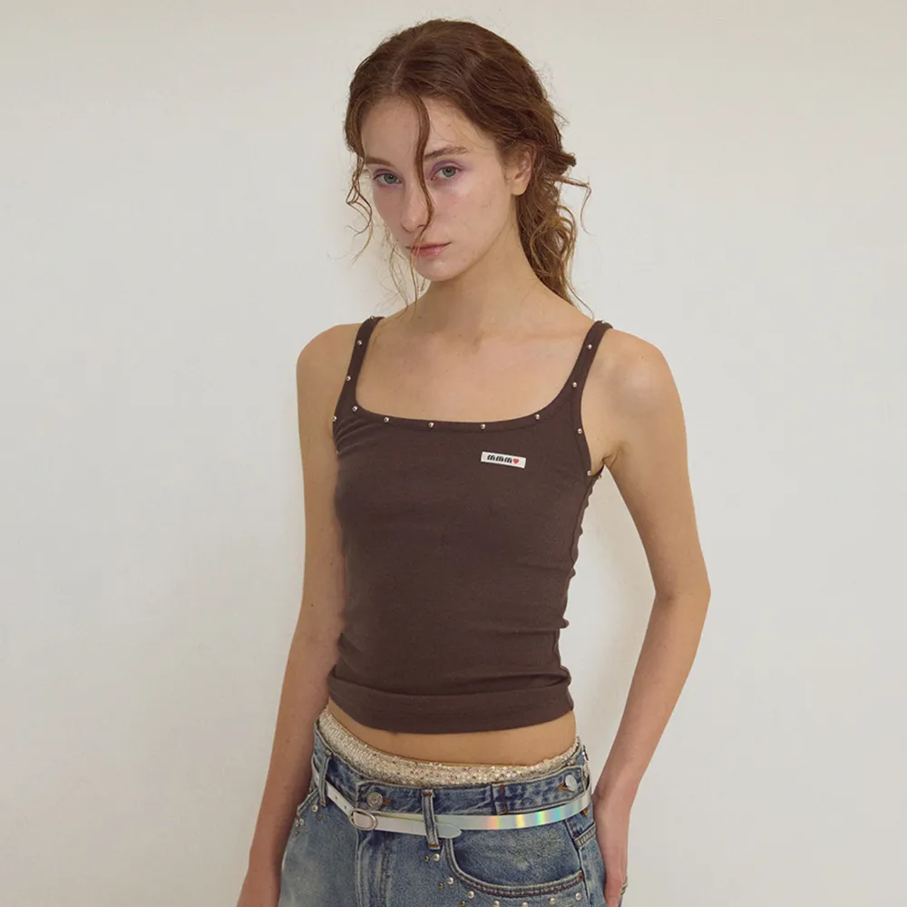 [2차] Studded Sleeveless Top_Brown - 감도 깊은 취향 셀렉트샵 29CM