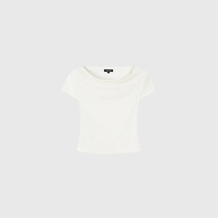 소피아 카울넥 티셔츠_화이트 / SOFIA COWL NECK T-SHIRT_WHITE - 감도 깊은 취향 셀렉트샵 29CM