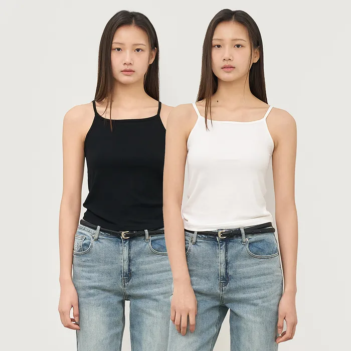 [1+1] WOMAN 네로우 스트랩 슬리브리스 [3COL] - 감도 깊은 취향 셀렉트샵 29CM