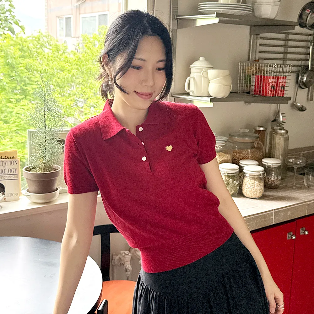 [곰송이 PICK] (W) 베이직 에센셜 워셔블 카라 니트 RED - 감도 깊은 취향 셀렉트샵 29CM