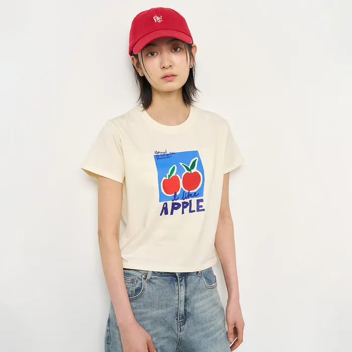 [1+1] WOMAN 후르츠 반팔티 2TYPE - 감도 깊은 취향 셀렉트샵 29CM