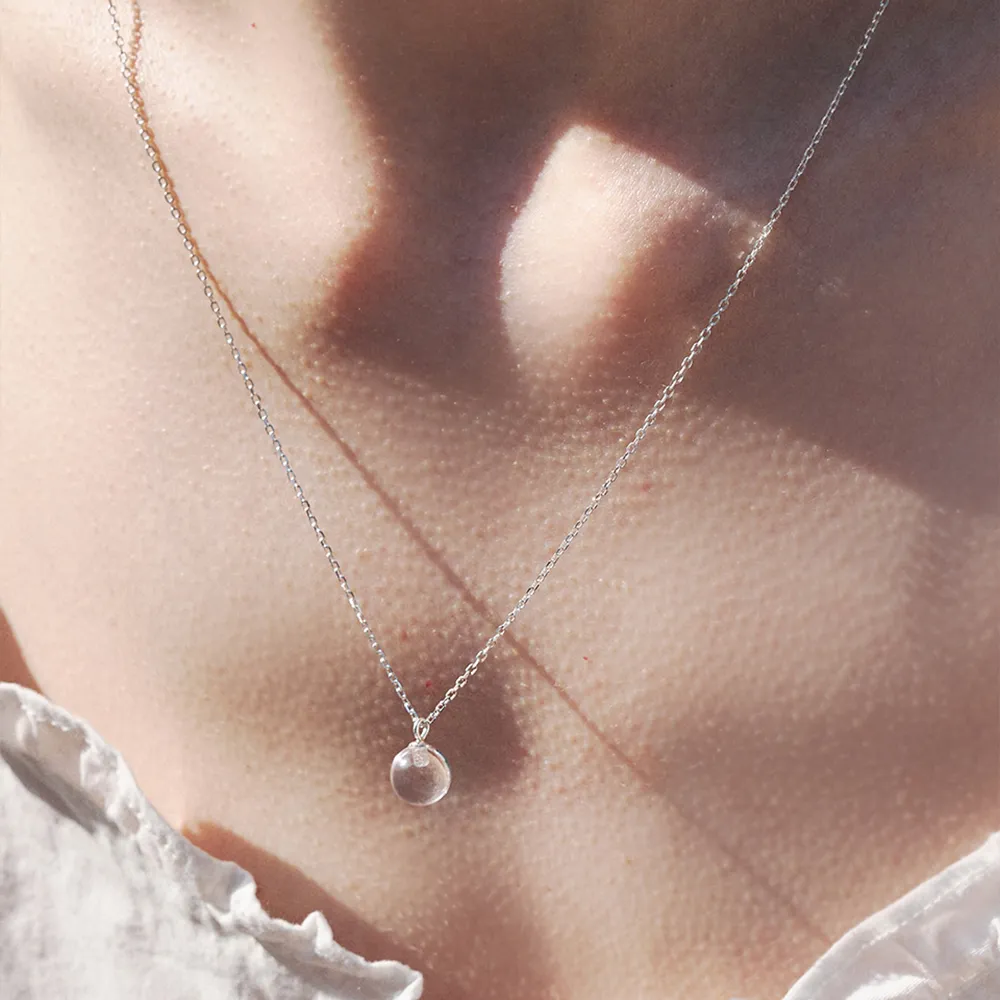 [지민PICK][29CM 단독][silver925] clear ball long necklace - 감도 깊은 취향 셀렉트샵 29CM