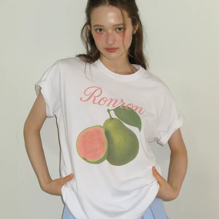 GUAVA BASIC FIT T SHIRTS WHITE - 감도 깊은 취향 셀렉트샵 29CM