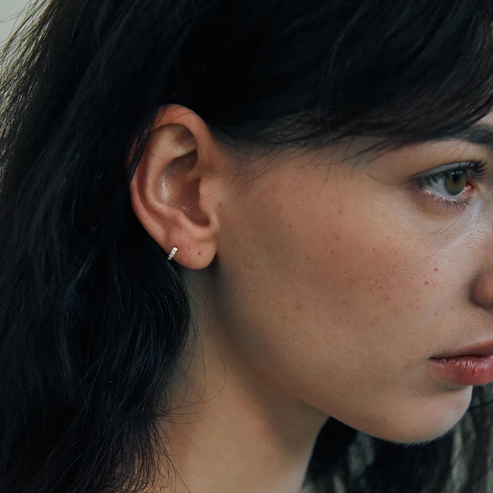 [925 silver] Deux.silver.222 / mini dew earring - 감도 깊은 취향 셀렉트샵 29CM