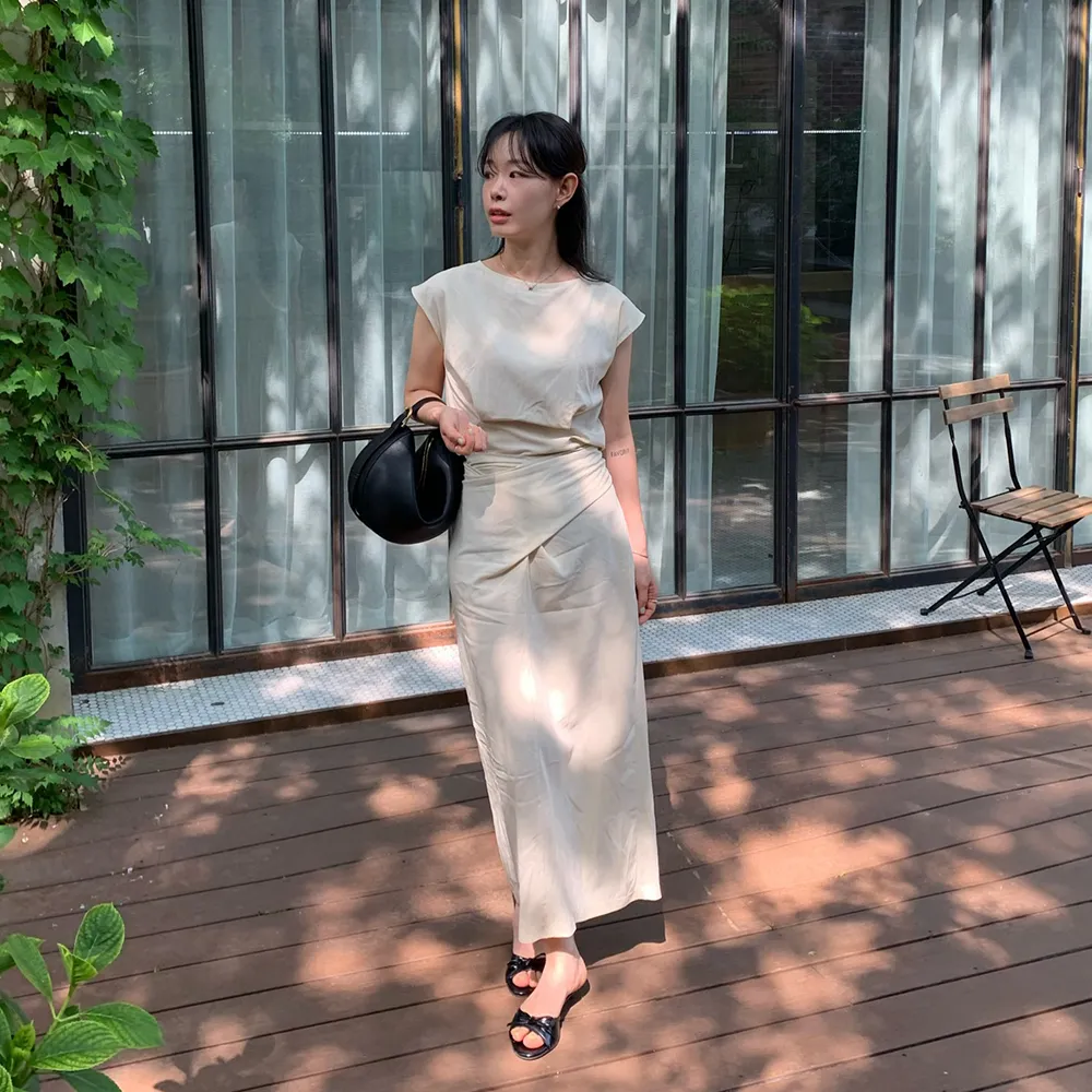 [29CM 단독 5차]Drape flow dress (Light yellow) - 감도 깊은 취향 셀렉트샵 29CM