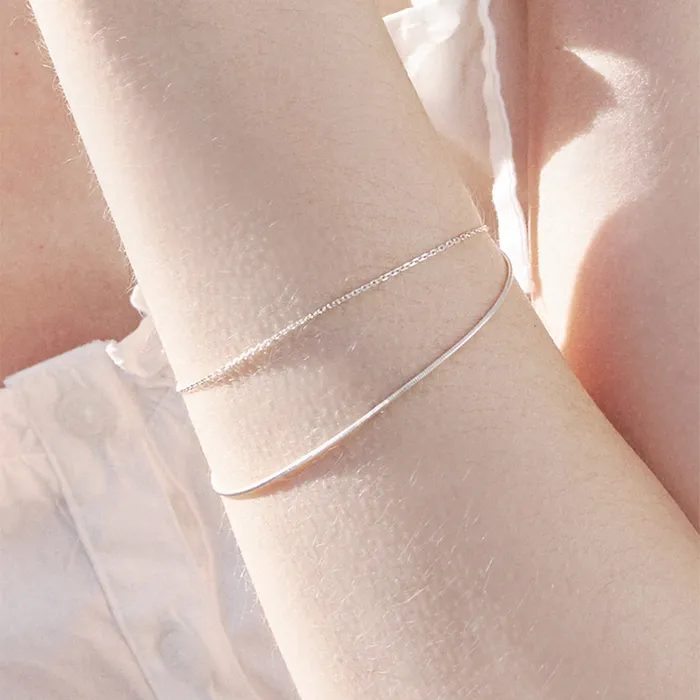 [silver925] colette snake layered bracelet - 감도 깊은 취향 셀렉트샵 29CM