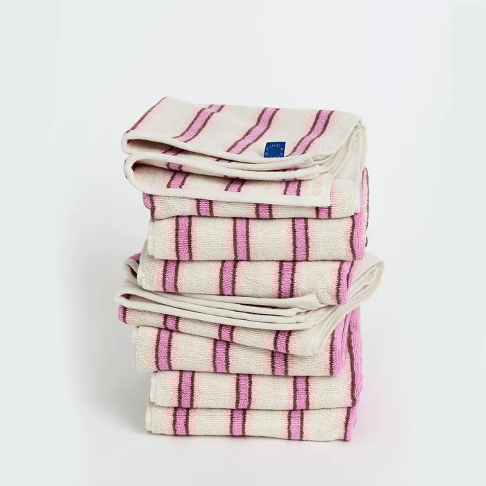 [29CM 단독] 코코넛핑크 스트라이프 페이스 타월 (1P, 5P, 10P) - 감도 깊은 취향 셀렉트샵 29CM