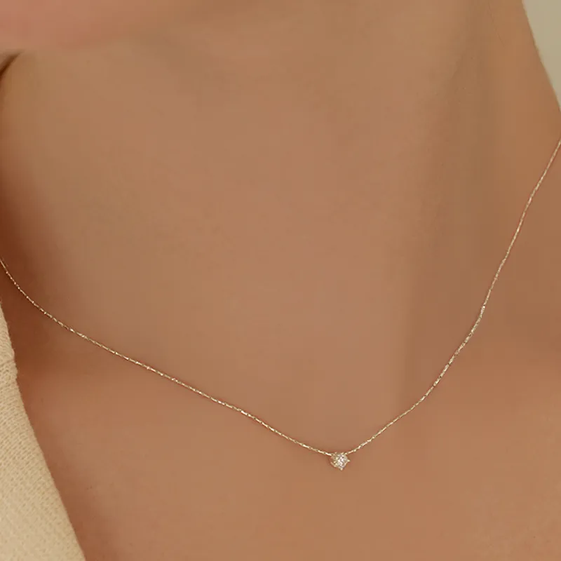 [Silver925] Clear Shiny chain necklace - 감도 깊은 취향 셀렉트샵 29CM