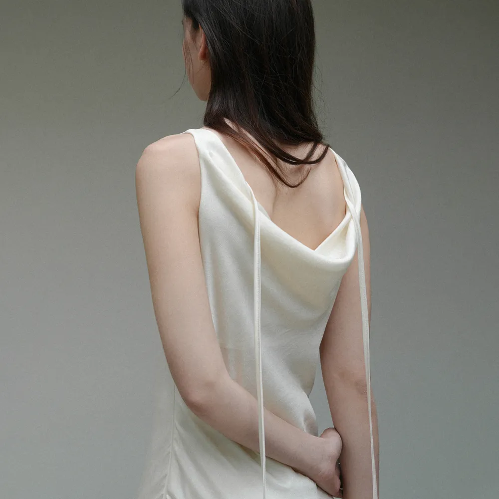 Cosmo back drape dress (shell cream) - 감도 깊은 취향 셀렉트샵 29CM