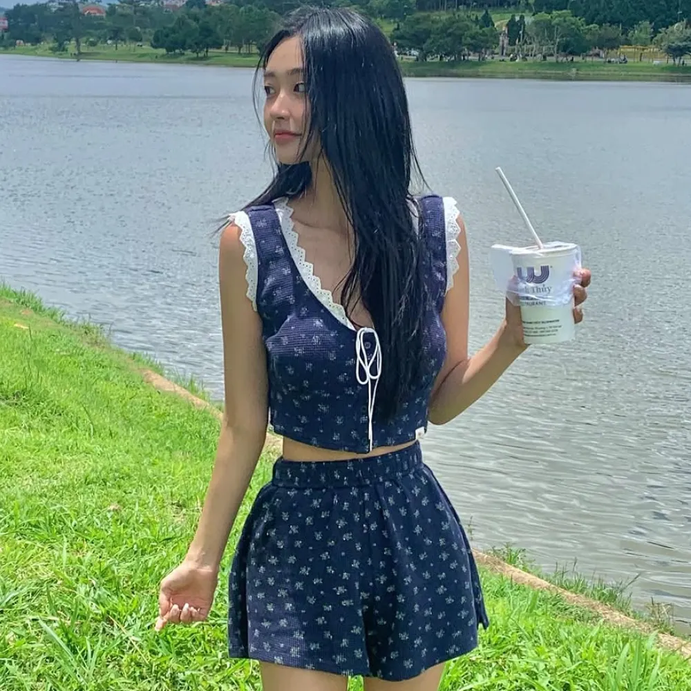 [Set] Waffle Blooming Navy - 감도 깊은 취향 셀렉트샵 29CM