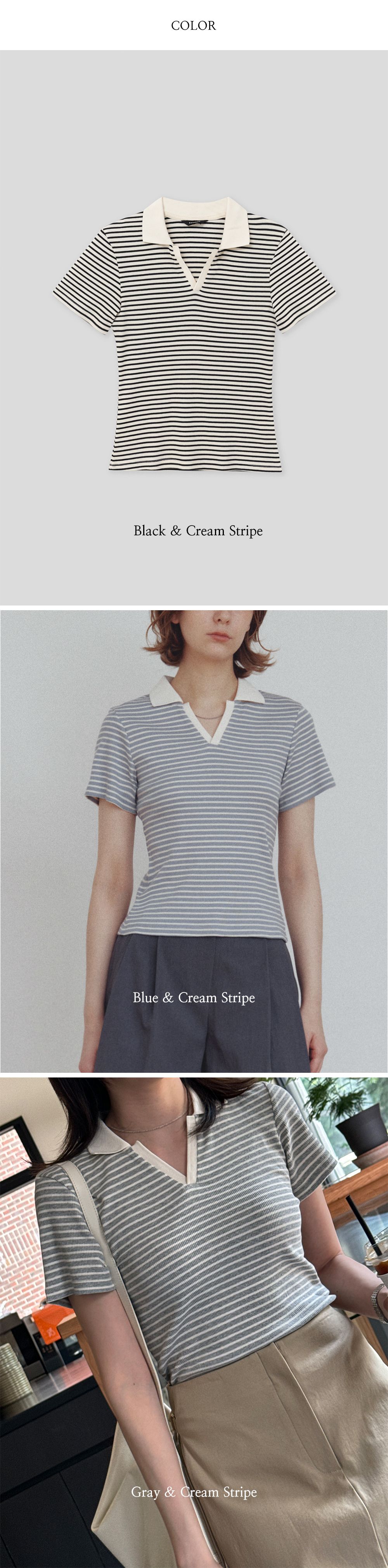 [3차]Roa Stripe PK Shirt_3colors - 감도 깊은 취향 셀렉트샵 29CM