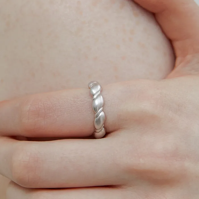 [925 silver] Rope ring (Matte silver) BH7R56733M9 - 감도 깊은 취향 셀렉트샵 29CM
