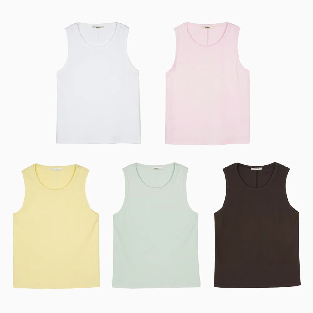 BASIC RIBBED SLEEVELESS (5color) - 감도 깊은 취향 셀렉트샵 29CM