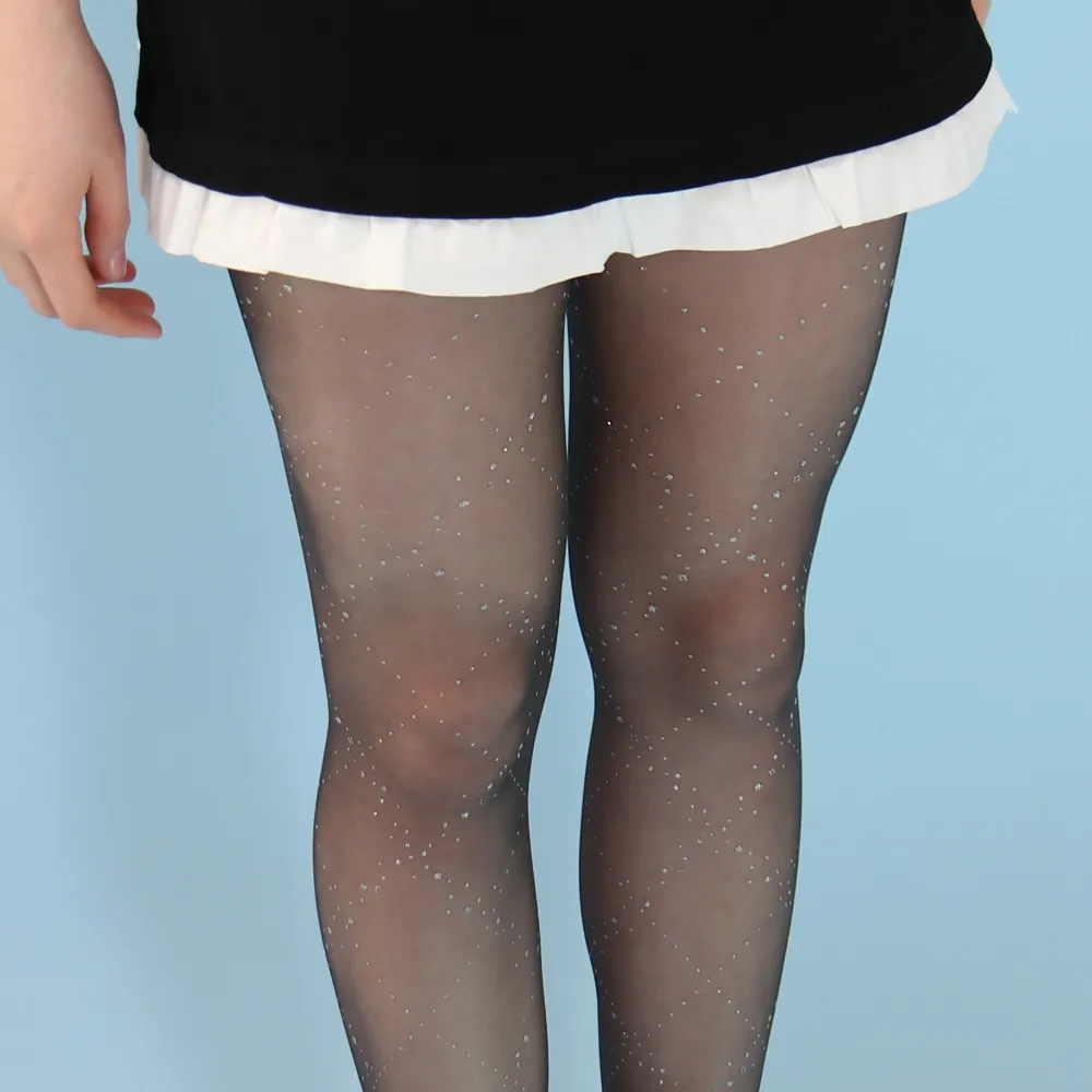 twinkle star prints tights (black) - 감도 깊은 취향 셀렉트샵 29CM