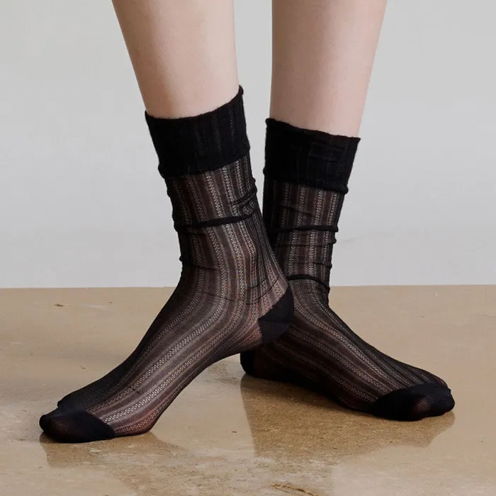 시스루 레이스 양말 4colors - 감도 깊은 취향 셀렉트샵 29CM